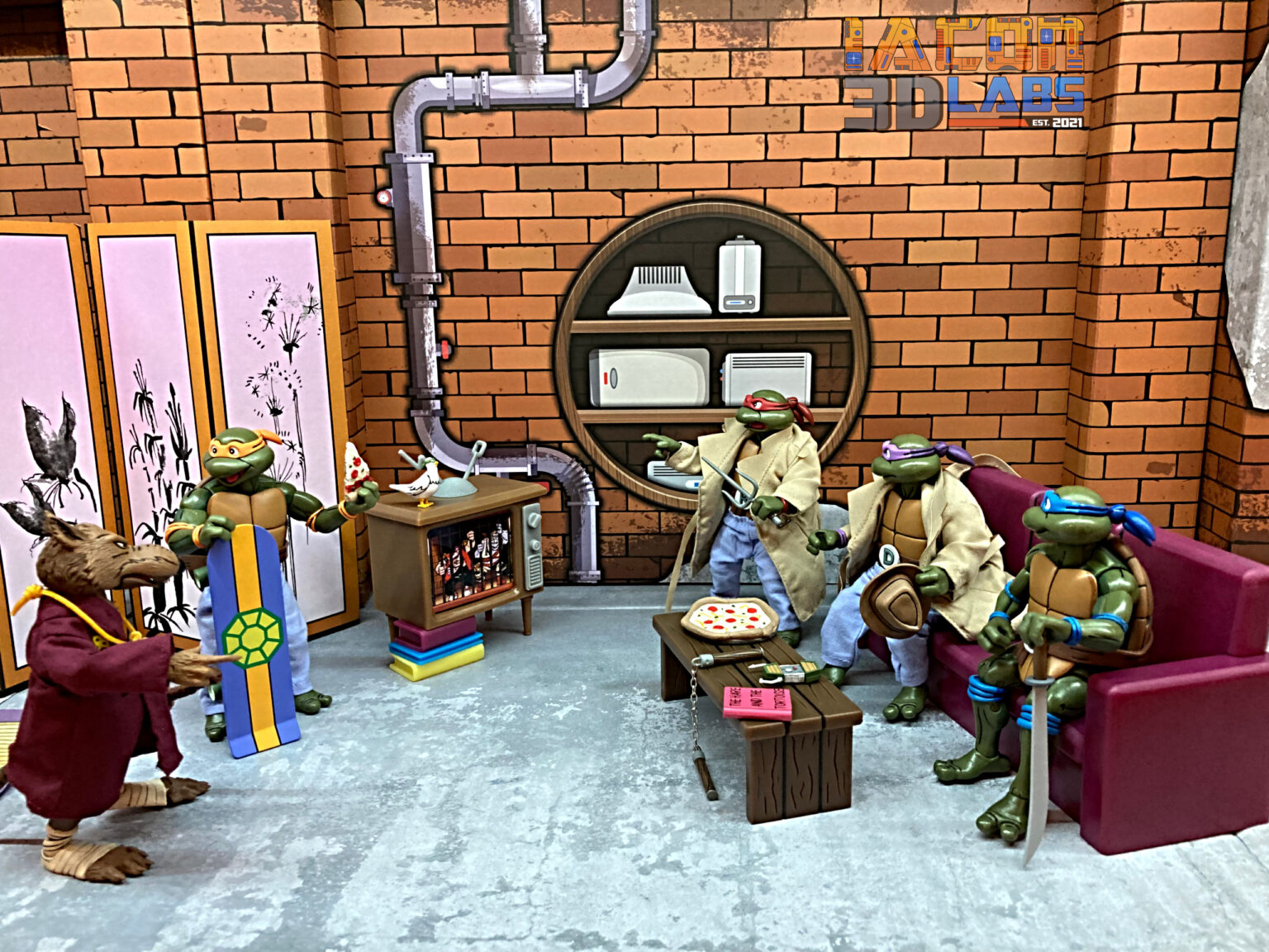 TMNT Sewer Lair Couch - Iacon 3D Labs