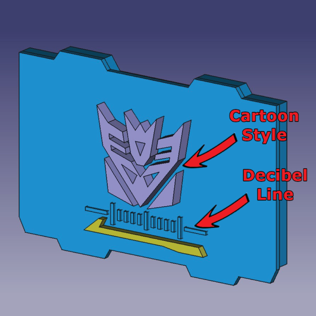 Acoustic Wave Chest Insert (Custom) - Iacon 3D Labs