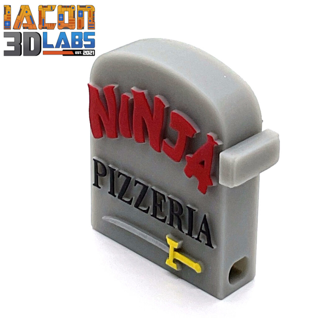 TMNT Street Scene Ninja Pizzeria Sign - Iacon 3D Labs