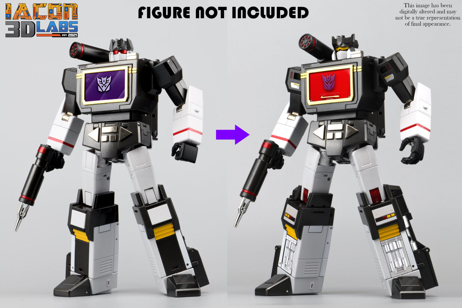 Acoustic Blaster (RP-02) Chest Insert (Toy Version) - Iacon 3D Labs