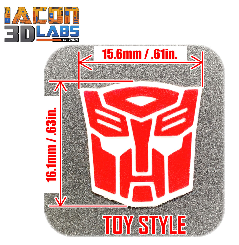 Titan Class Autobot Insignia (Toy or Cartoon Style) - Iacon 3D Labs