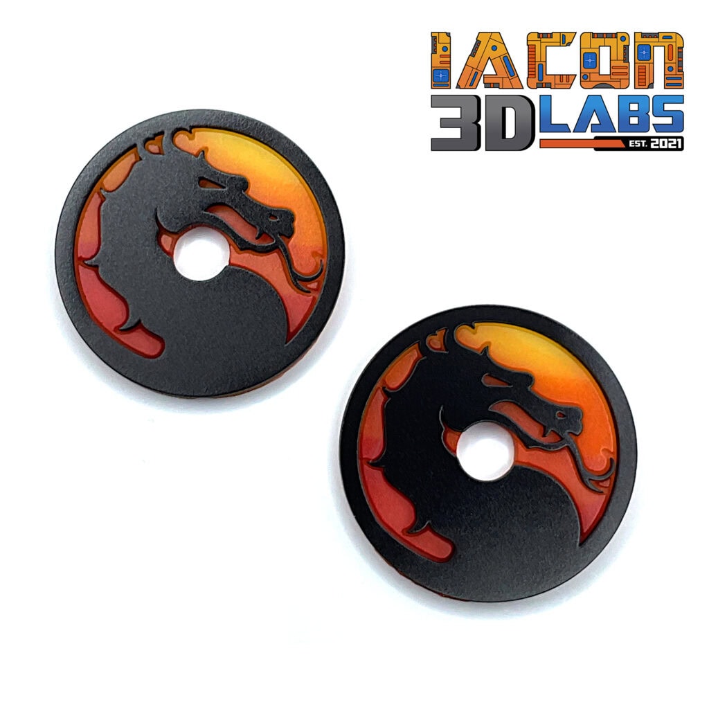 Mortal Kombat Arcade 1Up Joystick Dust Covers Sunset (Set of 2) - Iacon ...