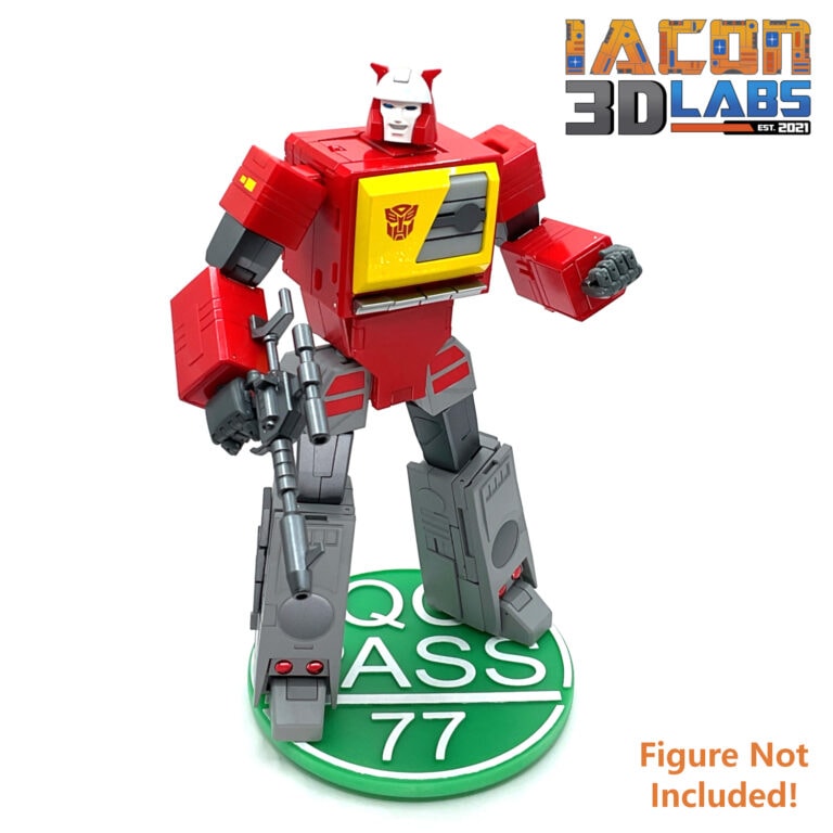 QC Pass Sticker Figure Stand - Iacon 3D Labs